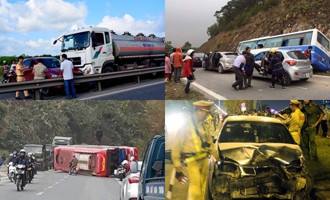 Tai nạn giao thông ngày 6/2: Xe khách lao vào vách núi, 1 người chết ...
