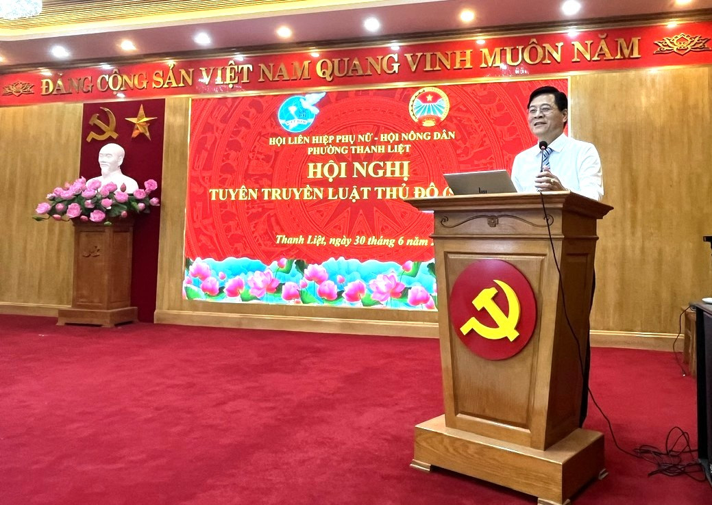 Phường Thanh Liệt: Tuyên truyền Luật Thủ đô (sửa đổi), tạo động lực ...