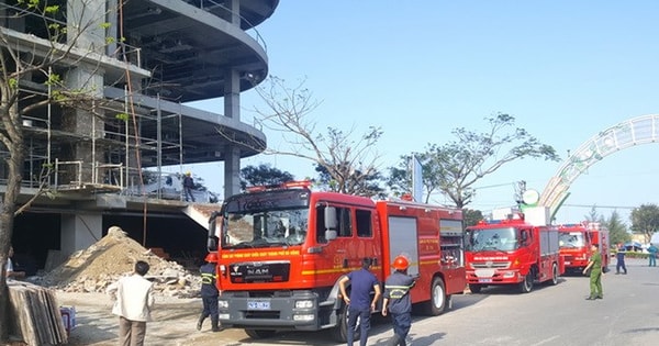 Đà Nẵng: Dập tắt đám cháy ở khu phức hợp đang xây dựng Ditp Tower