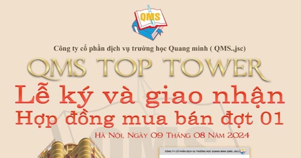 QMS TOP TOWER Tố Hữu: Ký kết và giao nhận hợp đồng mua bán đợt 1