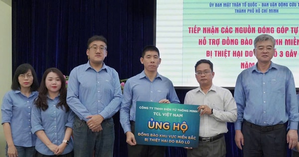 TCL sát cánh cùng đồng bào miền Bắc trong thiên tai lịch sử