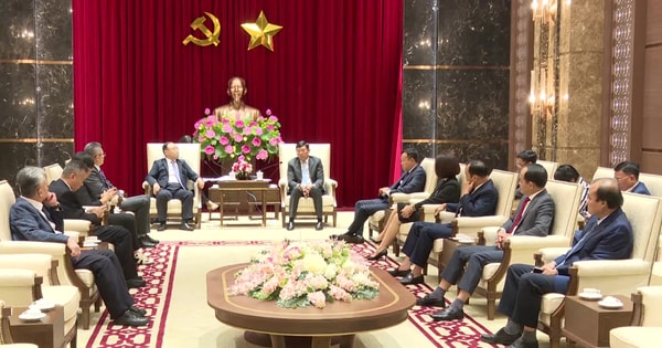 Trưởng ban Dân vận Thành ủy Hà Nội tiếp Đoàn đại biểu cấp cao Tổng Công ...
