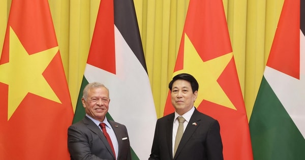 Chủ tịch nước Lương Cường hội đàm với Quốc vương Jordan